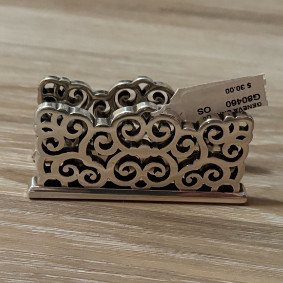 Brighton | Office | Nwt Brighton Silver Geneva Business Card Holder ...